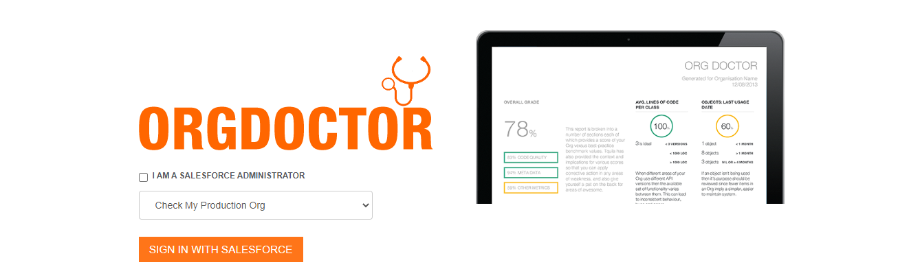 Salesforce Instance Health Check Up Sweet Potato
